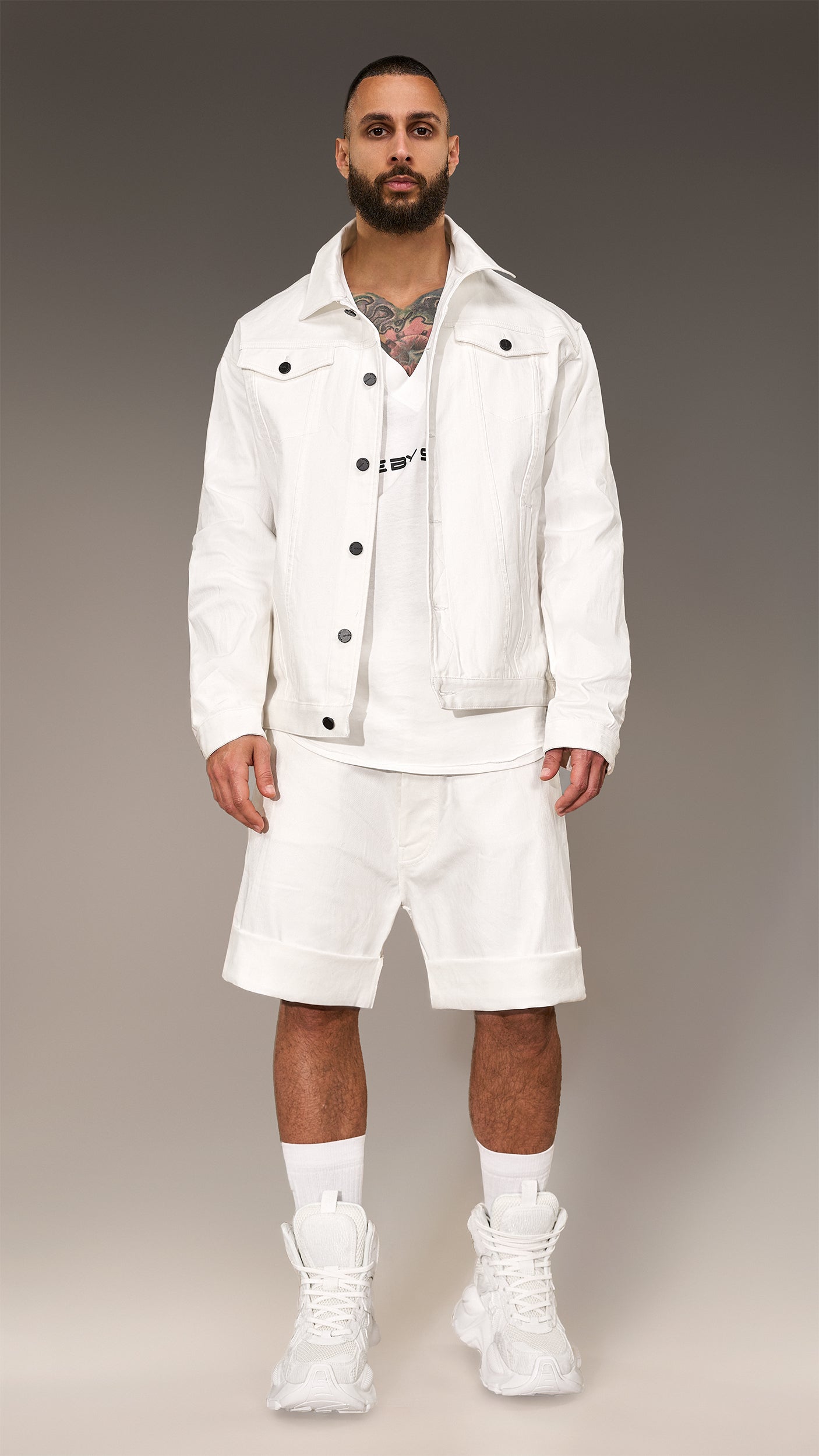 Bermude barbati Bermude denim Made by Society - B16202 - Colectia urbana