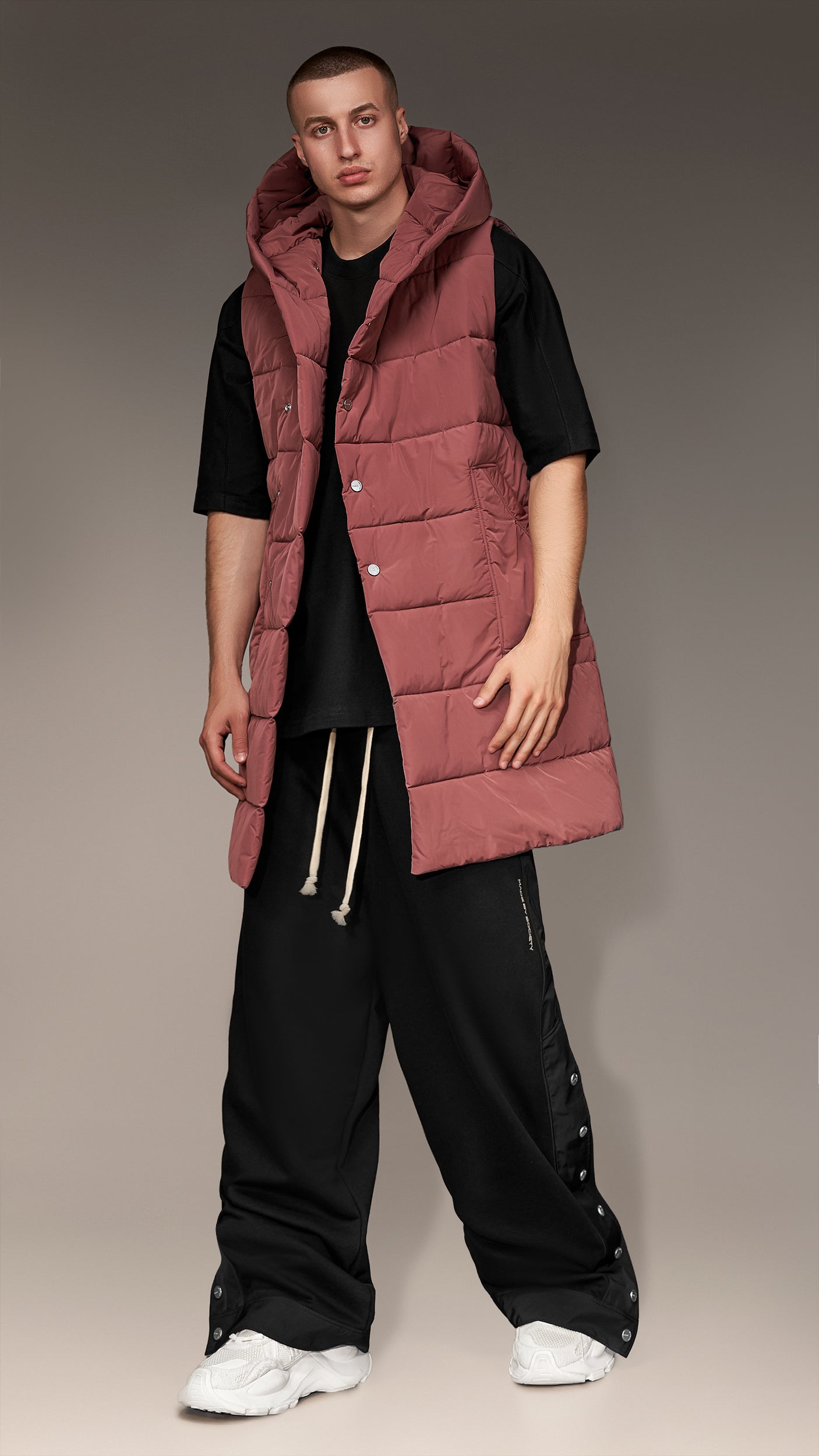 Vests Men Long Vest - V14007 - The urban collection