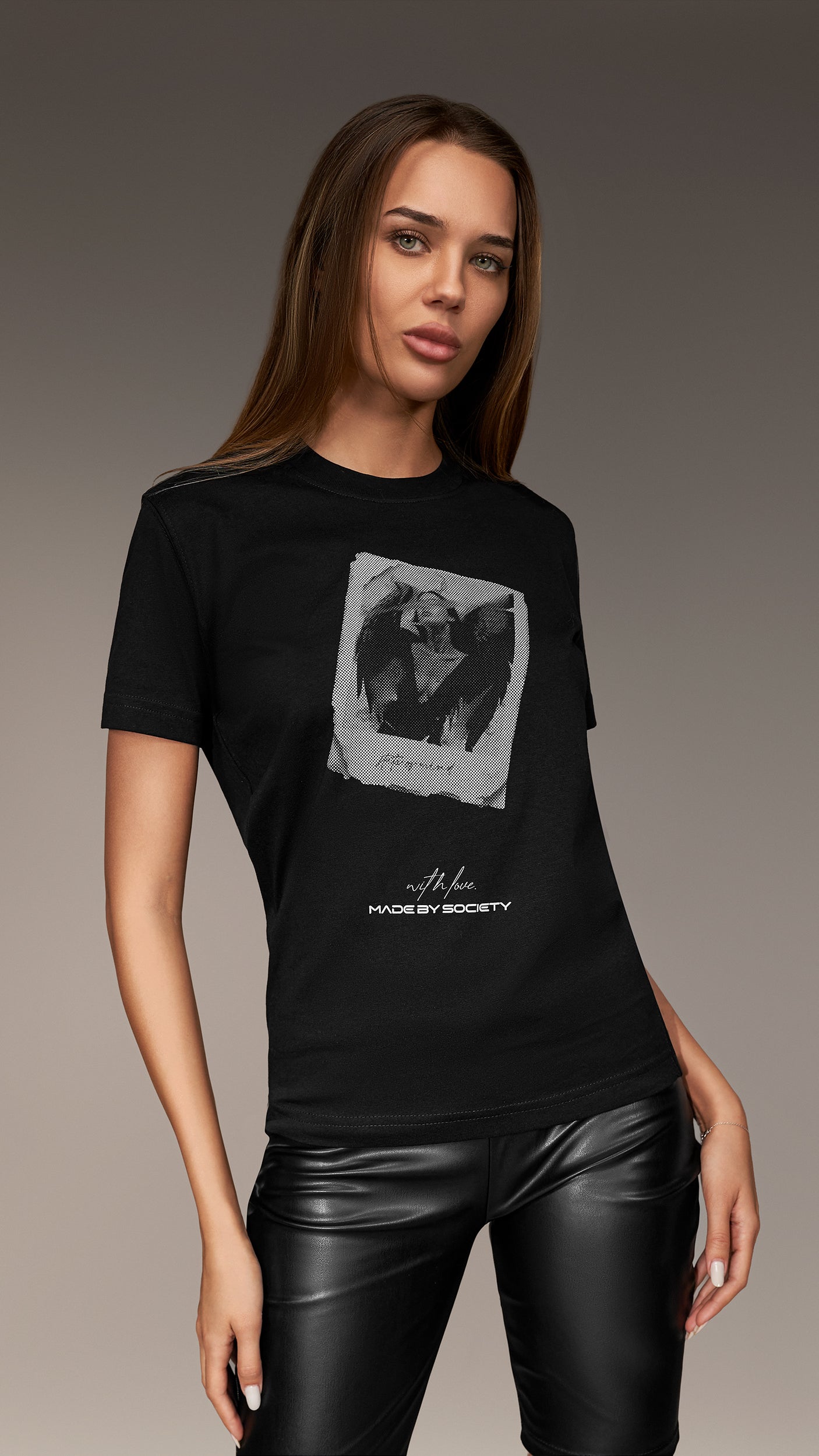 Tricouri femei Tricou "Made by Society" - T25847 - Colectia urbana