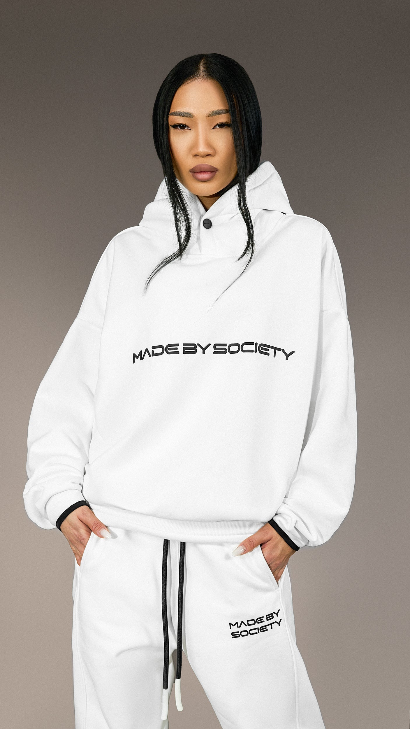 Hanorace femei Hanorac "Made By Society" - H25899 - Colectia urbana